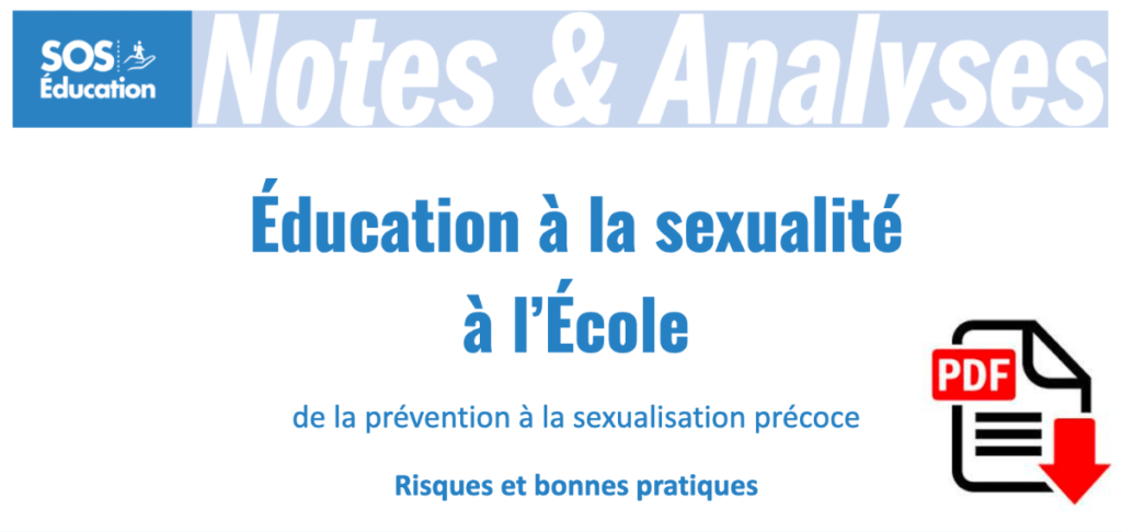 Notre rapport d’analyse sur l’éducation à la sexualité est disponible ...